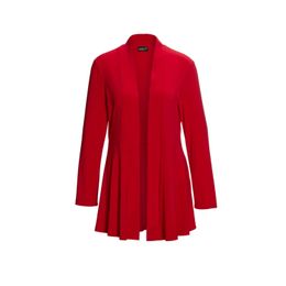 GOLDNER Damen Sweatjacke "Leichte Shirtjacke lila mit Stretch", rot, festlich, Gr. 42, Obermaterial: 95% Polyester PES. 5% Elasthan EL., Sweatjacken,