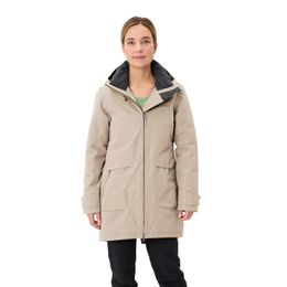 Vaude Damen Parka "WOMEN'S SKOMER WINTER PARKA III", beige, Gr. 44, Obermaterial: 100% Polyester. Futter: 100% Polyester. Wattierung: 100% Polyester,