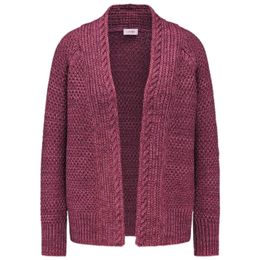GOLDNER Damen Strickjacke "Elegante Grobstrickjacke, Zopfmuster", rot, Gr. 40, Obermaterial: 70% Baumwolle CO. 30% Polyacryl PAN., Strickjacken, Ohne