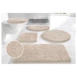 Badematte OTTO HOME "Sanremo, Badvorleger, Badezimmer Teppich, sehr weich" Gr. 7, beige (sand), H:30mm, Polyester, Badematten, Badematte, Badteppich, unifarben, rechteckig, rund & als 3-tlg. Set erh&auml;ltlich, Topseller