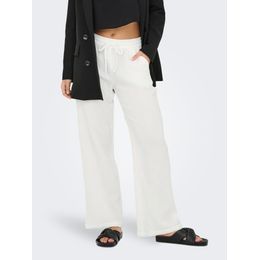 Jacqueline de Yong JDY Damen Schlupfhose "JDYTHEIS LIFE WIDE PANT WVN NOOS", wei&szlig;, Gr. S, unifarben, Web, Obermaterial: 100% Baumwolle, Hosen, Baumwolle