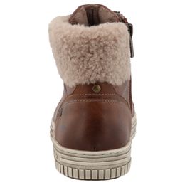 Mustang Shoes Damen Winterboots "Janique", Gr. 40braun, Lederimitat, Textil, used, Schuhe, High Top Sneaker, Winterboots mit Warmfutter