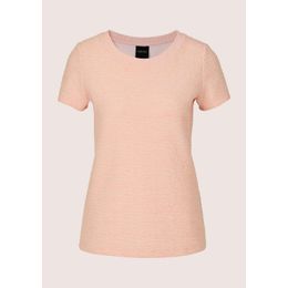 Madeleine Mode MADELEINE Damen Kurzarmshirt "Shirt Elegantes Basic-Shirt, Kreppqualit&auml;t", rosa, Modern, Gr. 44, Obermaterial: 72% Baumwolle CO. 24% Polyester PES.