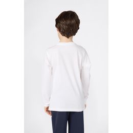Champion Jungen Langarmshirt "SPORTWEAR LONG SLEEVE Standard Fit", wei&szlig;, Gr. L, Obermaterial: 100% Baumwolle, Shirts, Langarmdesign, aus Baumwolle,