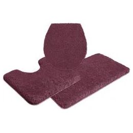 Badematte OTTO HOME "Sanremo, Badvorleger, Badezimmer Teppich, sehr weich" Gr. 11, lila (aubergine), H:30mm, Polyester, Badematten, Badematte, Badteppich, unifarben, rechteckig, rund & als 3-tlg. Set erh&auml;ltlich, Topseller