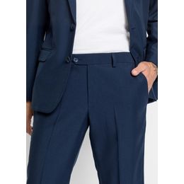 bonprix Herren Anzug, blau, Gr. 64, unifarben, Web, Obermaterial: 100% Polyester. Futter: 100% Polyester, Anz&uuml;ge, zweiteiliges Set mit Sakko und