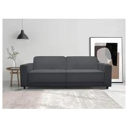 3-Sitzer DOREL HOME "ALLIE Schlafsofa 225 cm", grau (anthrazit), B:225cm H:82cm T:84cm, 100% Polyester, Sofas, Bett-Funktion (108/190cm), trendiger Cord o. pflegeleichter Velours