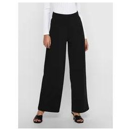 Jacqueline de Yong Schlupfhose JDY "JDYLOUISVILLE CATIA WIDE PANT JRS NOOS", Damen, Gr. S (36), L&auml;nge 30, schwarz, Jersey, Obermaterial: 95% Polyester, 5% Elasthan, unifarben, relaxed fit lang, Hosen Schlupfhose, Materialmix