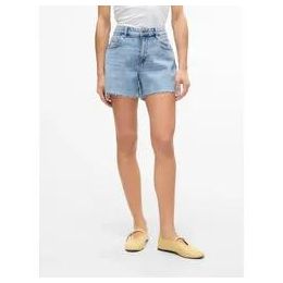 V&eacute;ro Moda Jeansshorts VERO MODA "VMTESS MR SHORT DNM SHORTS MIX GA NOOS", Damen, Gr. XS (34), N-Gr, blau (light blau denim), Denim/Jeans, Obermaterial: 99% Baumwolle, 1% Elasthan, unifarben, kurz, Jeans Jeansshorts, Baumwollmischung, regular fit