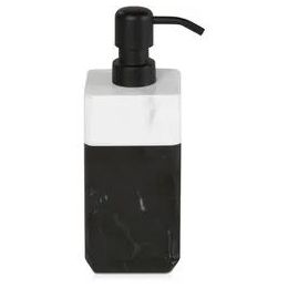 M&ouml;ve Seifenspender M&Ouml;VE "Black & White", schwarz (schwarz, snow), Marmor, Dosierspender, Seifenspender, Marmor, 190 ml