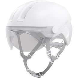 Abus Fahrradhelm "HUD-Y ACE", L Kopfumfang: 57cm - 61cm, wei&szlig;, Helme