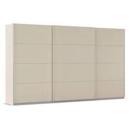 Schwebet&uuml;renschrank OTTO HOME "Kleiderschrank Schrank Garderobe AGORDO mit Dekor- oder Hochglanzfront", beige (beige (champagner), griffleisten alufarbig), B:360cm H:210cm T:62cm, Holzwerkstoff, Schr&auml;nke, Schwebet&uuml;renschrank, in 4 Breiten und 2 H&ouml;hen MADE IN GERMANY