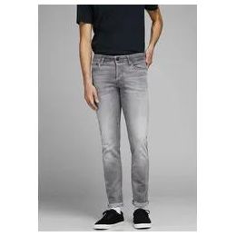 Jack & Jones Slim-fit-Jeans JACK & JONES "JJIGLENN JJICON JJ 619 50SPS NOOS", Herren, Gr. 36, L&auml;nge 32, grau (grau, denim), Denim/Jeans, Obermaterial: 93% Baumwolle, 5% Polyester, 2% Elasthan, Abriebeffekte, slim fit lang, Jeans Slim-fit-Jeans, Baumwollmischung, slim fit