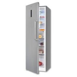Exquisit Gefrierschrank "GS295-NF-H-040D", Energieeffizienz: D (A-G), silber (silberfarben), B:60cm H:185cm T:66cm, Gefrierschr&auml;nke, 4*-Gefrierschrank NoFrost mit LED-Anzeige&Ice-Maker f&uuml;r schnelles Eis