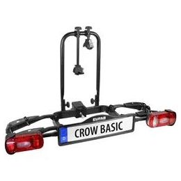 Kupplungsfahrradtr&auml;ger Eufab "Eufab 11569 CROW BASIC", schwarz, B:117cm H:50cm T:67cm, Fahrradtr&auml;ger, E-Bike geeignet