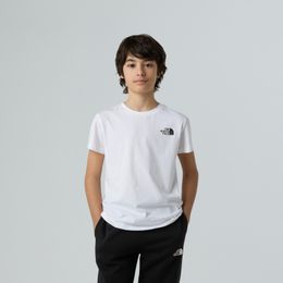 The North Face M&auml;dchen T-Shirt "TEEN BOX NSE REGULAR SS TEE", wei&szlig;, Gr. M, Obermaterial: 100% Baumwolle, Shirts, f&uuml;r Jugendliche, Kurzarm, mit