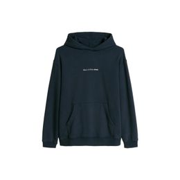 Marc O'Polo Herren Sweatshirt "Sweatshirt Hoodie, LSL Print, Relaxed Fit 1er Pack", blau, Gr. XL, MARC O'POLO DENIM, Obermaterial: 100% Baumwolle CO., Sweatshirts