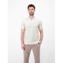 Lerros Herren Poloshirt "Poloshirt mit Rei&szlig;verschlusskragen in Strukturqualit&auml;t", beige, Gr. XXXL, 100% Baumwolle, Shirts