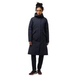 Daunenmantel Jack Wolfskin "BRANDENBURGER", Damen, Gr. M, blau (schwarz navy), Obermaterial: 100% Polyester. Futter: 100% Polyester. Wattierung: 90% Daunen, 10% sonstige Federn, hoch geschlossener Ausschnitt, M&auml;ntel Daunenmantel, W&auml;rmend, winddicht, &Uuml;bergangsjacke