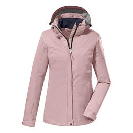 Killtec Damen Funktionsjacke "KOS 133 WMN JCKT", rosa, Gr. 42, Web, Obermaterial: 100% Polyester. Futter: 100% Polyester, Jacken, mit Kapuze,