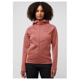 Fleecejacke Jack Wolfskin "ALPGRAT XT JKT W", Damen, Gr. XXL (48), rot (mineral, rot), Obermaterial: 100% Polyester. Futter: 100% Polyester, Jacken Fleecejacke