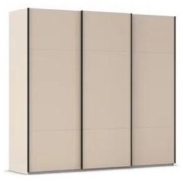 Schwebet&uuml;renschrank Rauch "Kleiderschrank Schrank Garderobe Schlafzimmerschrank CONTIDO", beige (beige (champagner)), B:242cm H:223cm T:68cm, Holzwerkstoff, Schr&auml;nke, Schwebet&uuml;renschrank, aus hochwertigem Material in 6 Breiten 2 Griff-Farben MADE IN GERMANY
