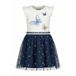 Blue Seven M&auml;dchen Jerseykleid "M&auml;dchen T&uuml;llkleid"5390, ocean, Gr. 104, 95% Baumwolle, 5% Elasthan, Kleider
