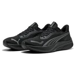 Laufschuh Puma "POUNCE LITE", Damen, Gr. 44, schwarz (Puma schwarz, cool schwarz gray), Textil, Schuhe Laufschuh, mit PROTREAD Gummilaufsohle, mit SOFTFOAM+ D&auml;mpfungstechnologie