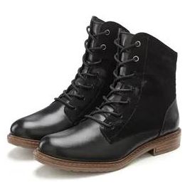 Stiefelette Lascana "Boots, Lederschuhe", Damen, Gr. 42, schwarz, Obermaterial: 100% Rindsleder. Decksohle: 100% Schafsleder. Futter: 100% Schafsleder. Laufsohle: 100% Synthetik, unifarben, Basic, Schuhe Stiefelette, aus Leder