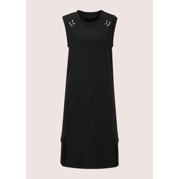 Madeleine Mode MADELEINE Damen Sommerkleid "Jerseykleid Midikleid mit Schmuckelementen", schwarz, Modern, Gr. 38, Obermaterial: 90% Polyester PES. 10% Elasthan EL.,