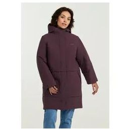 Funktionsjacke Jack Wolfskin "WINTERTIDE JKT W", Gr. XXL, amaranth, Obermaterial: 100% Polyester. Futter: 100% Polyester. Wattierung: 100% Polyester, Jacken Funktionsjacke, W&auml;rmend, winddicht, &Uuml;bergangsjacke