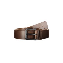Lerros Herren Lederg&uuml;rtel "Lederg&uuml;rtel MATTHEW mit schwarzer Schlie&szlig;e", braun, Gr. 90, Leder, G&uuml;rtel