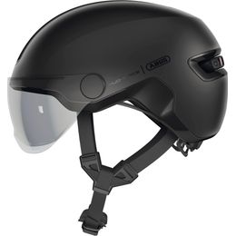 Abus Fahrradhelm "HUD-Y ACE", L Kopfumfang: 57cm - 61cm, schwarz, Helme