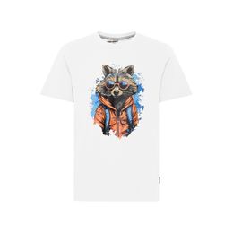 Blend Herren T-Shirt "T-Shirt BHTee", wei&szlig;, Gr. L, Obermaterial: 100% Baumwolle CO., Shirts