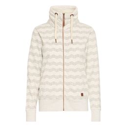oxmo Damen Funktions-Kapuzensweatjacke "Strickjacke OXVANTA", beige, Gr. XS, Obermaterial: 60% Baumwolle CO. 40% Polyester PES., Sweatjacken