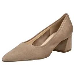 H&ouml;gl Pumps H&Ouml;GL "H&ouml;gl Pumps Veloursleder", Damen, Gr. 39, taupe, Veloursleder, Schuhe Pumps