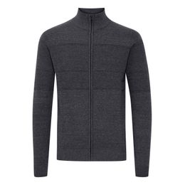 11 Project Herren Strickjacke "Strickjacke PRYannik", grau, Gr. XL, meliert, Obermaterial: 80% Baumwolle CO. 20% Nylon NY., Strickjacken