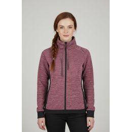 CMP Damen Strickfleecejacke, rosa, Gr. 34, Obermaterial: 100% Polyester, Jacken, mit Rei&szlig;verschluss, atmungsaktiv, gerader Rumpfabschluss