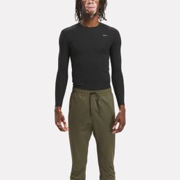 Reebok Herren Langarmshirt "COMP LS/BLACK", schwarz, Gr. L, Obermaterial: 100% Polyester, Shirts, Langarmshirt, aus Polyester, in den Gr&ouml;&szlig;en S bis
