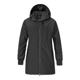 Sch&ouml;ffel SCH&Ouml;FFEL Damen Parka "Parka Style Bohorok WMS", schwarz, Gr. 42, Obermaterial: 100% Polyester, Jacken, Oversize-Passform mit Raglan&auml;rmeln, Taillenzug