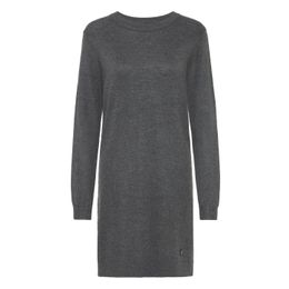 oxmo Damen Strickkleid "Strickkleid OXAida", grau, Gr. S, Obermaterial: 70% Viskose CV. 30% Polyamid PA., Kleider