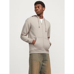 Jack & Jones JACK & JONES Herren Kapuzensweatjacke "JJEBRADLEY mit Kapuze, ideal f&uuml;r kalte Jahreszeit", gelb, Gr. XS, unifarben, angeraute Sweatware,