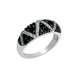 Celesta Damen Fingerring "925 Sterling Silber rhodiniert", 054 (17,2), Silber 925 (Sterlingsilber), silber, Silber 925 (Sterlingsilber), Fingerringe