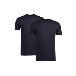 Lerros Herren T-Shirt "Doppelpack T-Shirt Rundhals in Premium Baumwollqualit&auml;t", blau, Gr. M, 100% Baumwolle, Shirts, Weiche Baumwolle,