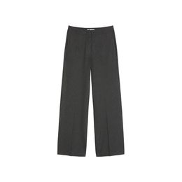 Marc O'Polo MARC O'POLO Damen Chinohose "aus weichem Flanell"dunkelgrau, Gr. 42, unifarben, Obermaterial: 63% Polyester, 34% Viskose, 3% Elasthan, Hosen