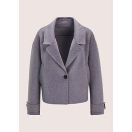 Madeleine Mode MADELEINE Damen Kurzjacke "Jacke Luxuri&ouml;se Jacke mit Wollmischung und Kaschmir", grau, Modern, Gr. 34, Obermaterial: 72% Wolle mw. 15% Polyester PES.