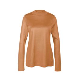 GOLDNER Damen Strickpullover "Kurzgr&ouml;&szlig;e Strickpullover mit Stehbundkragen", gelb, Gr. 20, Obermaterial: 100% Polyacryl PAN., Pullover, wie echter