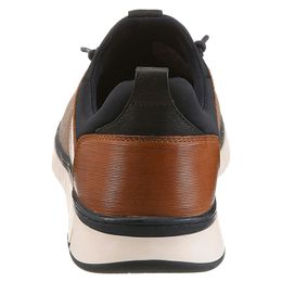 Salamander Herren Slip-On Sneaker, Gr. 42, braun, Leder, Textil, Mesh, Schuhe, Schlupfschuh, Slipper, Freizeitsneaker mit Mesh-Einsatz