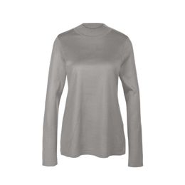 GOLDNER Damen Strickpullover "Strickpullover mit Stehbundkragen", grau, Gr. 52, Obermaterial: 100% Polyacryl PAN., Pullover, wie echter Kaschmir