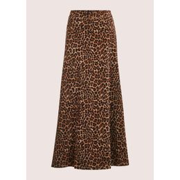 Madeleine Mode MADELEINE Damen Maxirock "Maxirock Eleganter Samtrock im Leo-Design", bunt, Modern, Gr. 44, Obermaterial: 92% Polyester PES. 8% Elasthan EL., R&ouml;cke,